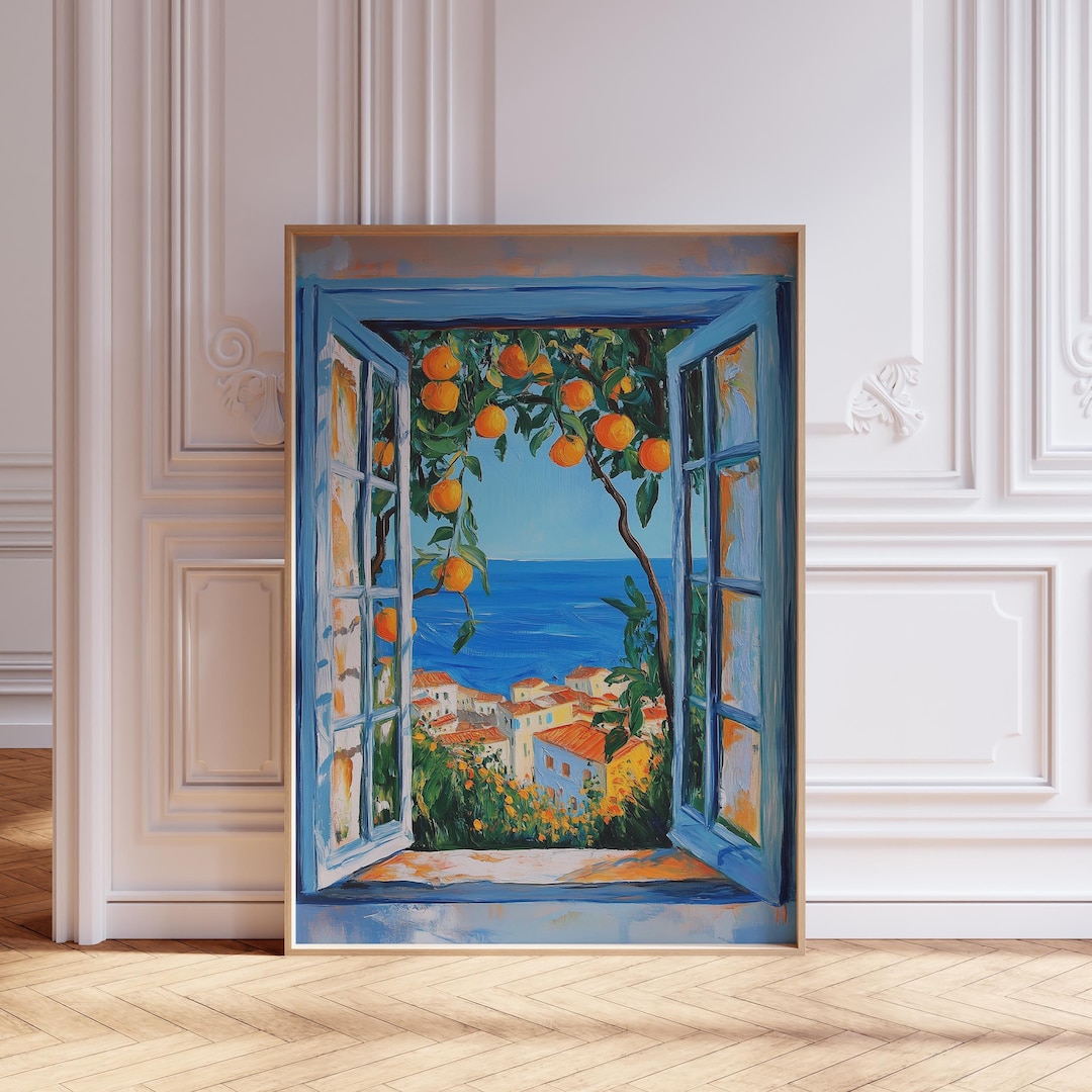 Open Window Henri Matisse Inspired Print | Coastal Italy Art Print ...