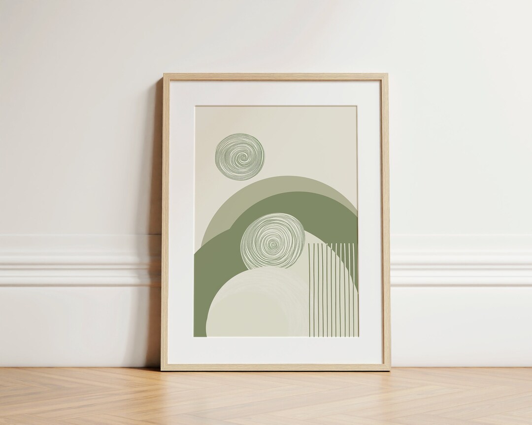 Japandi Wall Art Sage Green Wall Art Wabi Sabi Wall Art Japandi Art Zen ...