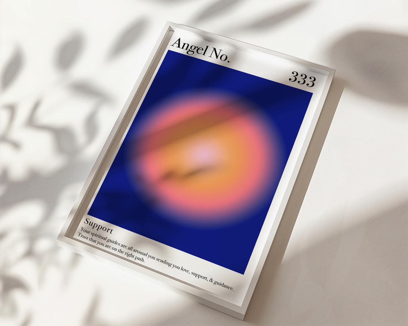 DIGITAL DOWNLOAD Blue Angel Number Poster Blue Aura Poster Aura Print ...