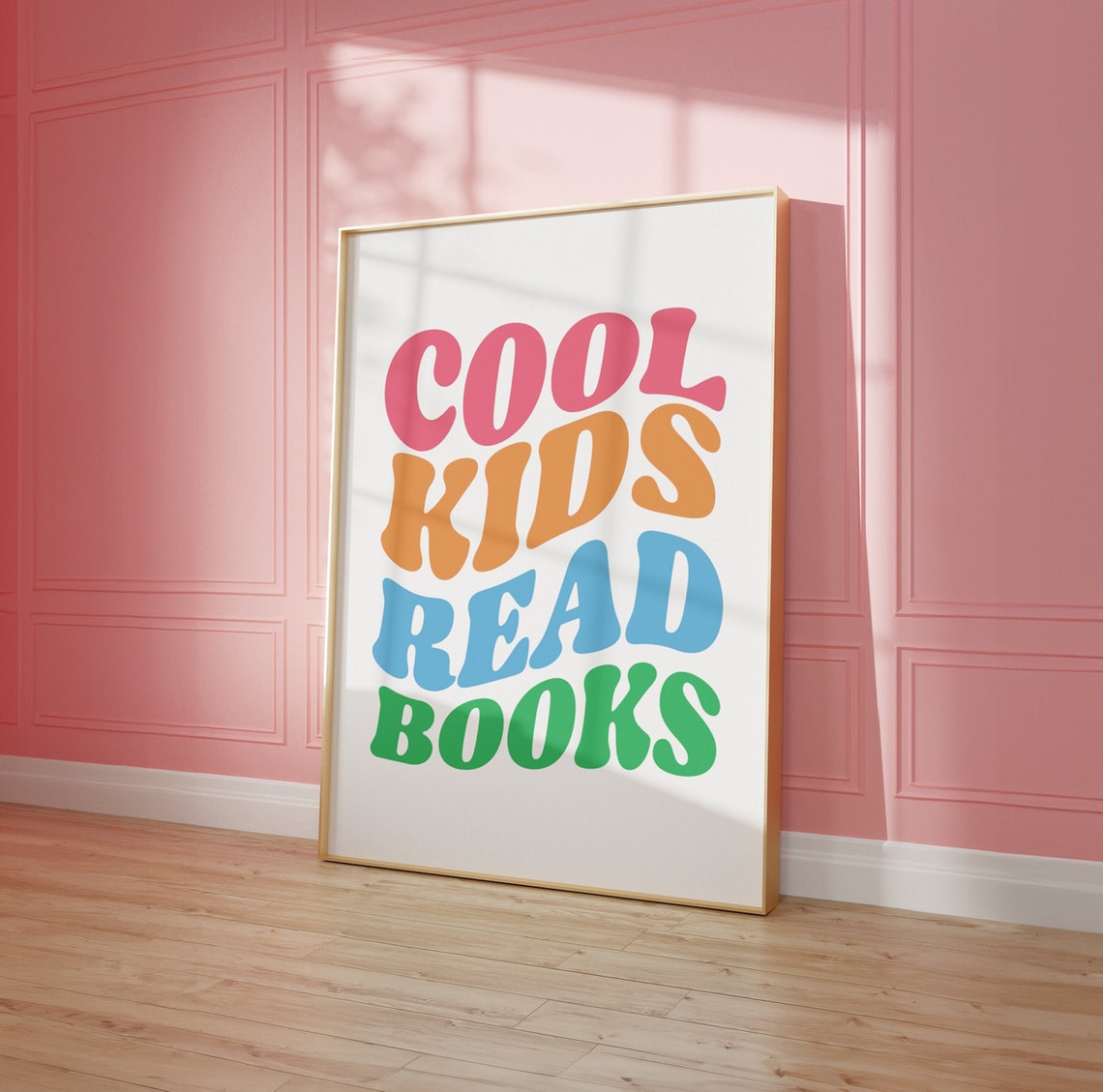 DIGITAL DOWNLOAD Book Poster for Kids Kids Reading Print Bookish ...