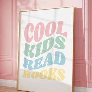 Book Poster Reading Print Classroom Affirmation Posters Therapist ...