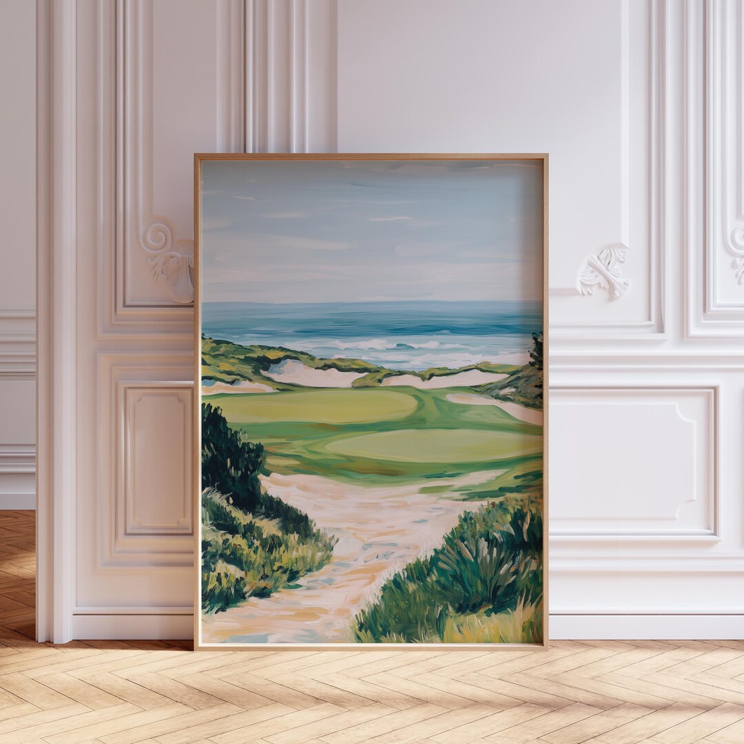 Watercolor Golf Print | Scenic Golf Landscape Poster Golf Art Print ...
