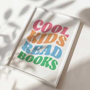 DIGITAL DOWNLOAD | Book Poster for Kids | Kids Reading Print | Bookish ...