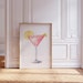 Pink Cosmopolitan Poster | Pink Cocktail Poster | Pink Alcohol Print ...