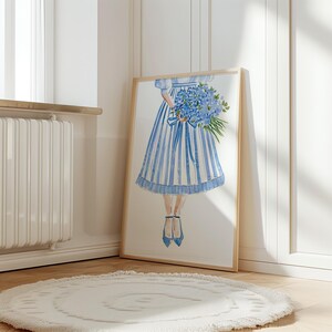 Coastal Granddaughter Print | Blue Watercolor Print | Coastal Grandma ...