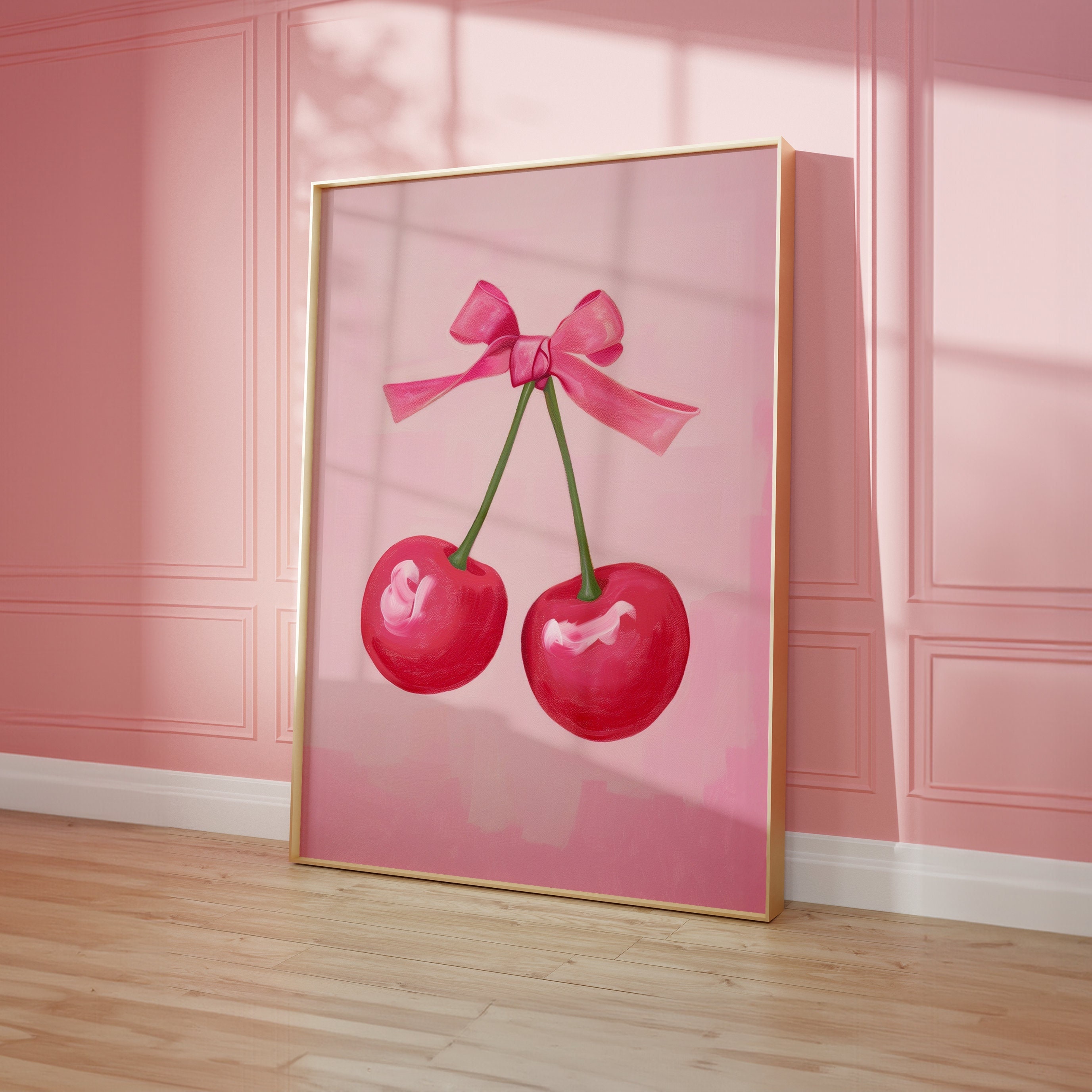 Coquette Room Decor Coquette Poster Cherry Print Cherry Art Print ...