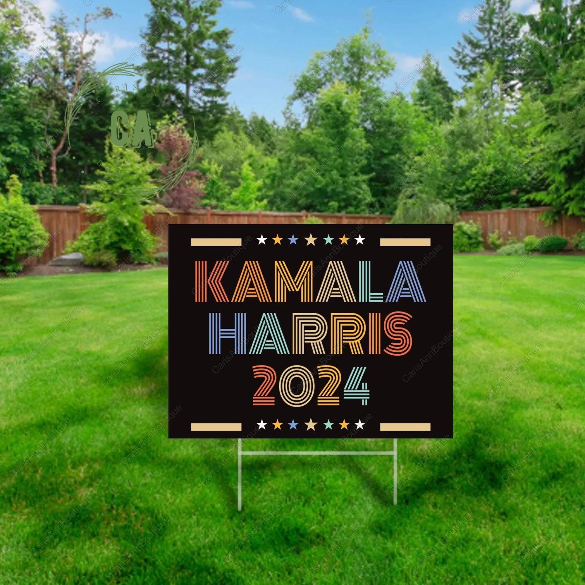 Kamala Harris Yard Sign, Kamala Harris for President 2024 Yard Sign ...