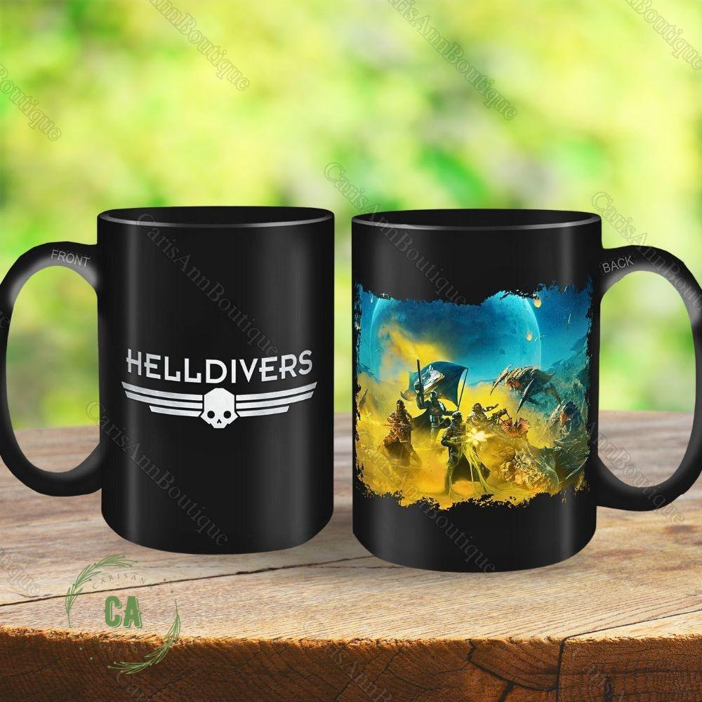 Helldivers Coffee Mug, Helldivers 2 Mug, Liber-tea Mug, Gaming Mug ...