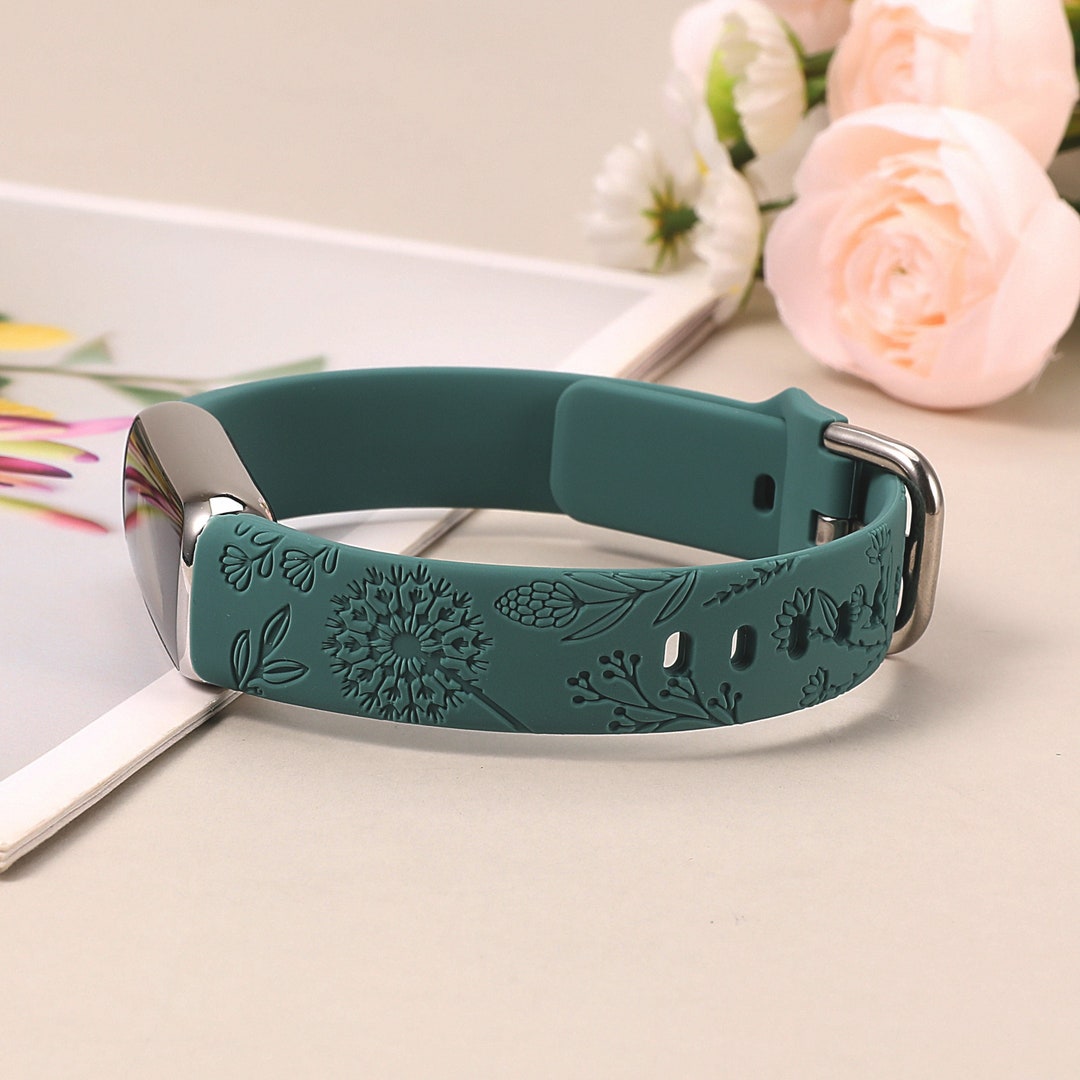 Fitbit Luxe Bands for Women,floral Engraved Sport Strap, Dandelion ...