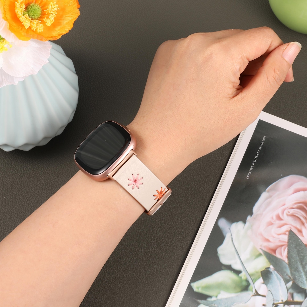 Handmade Leather Fitbit Sense Bands/versa 3 Bands/sense 2 Bands/versa 4 ...