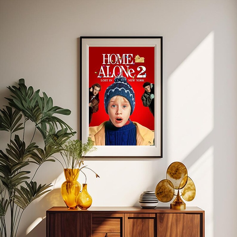 Home Alone Poster, Original Movie Poster, Wall Art Painting, Home Decor ...
