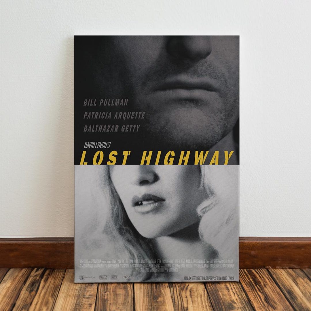 Lost Highway Poster, Original Movie Poster, Wall Art Painting, Home ...