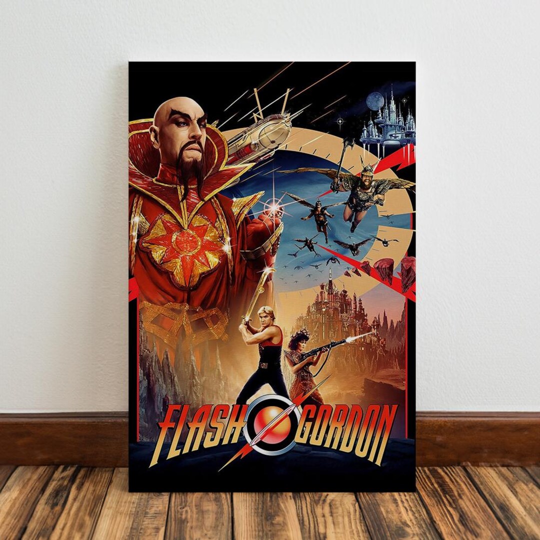 Flash Gordon Poster, Original Movie Poster, Wall Art Painting, Home ...