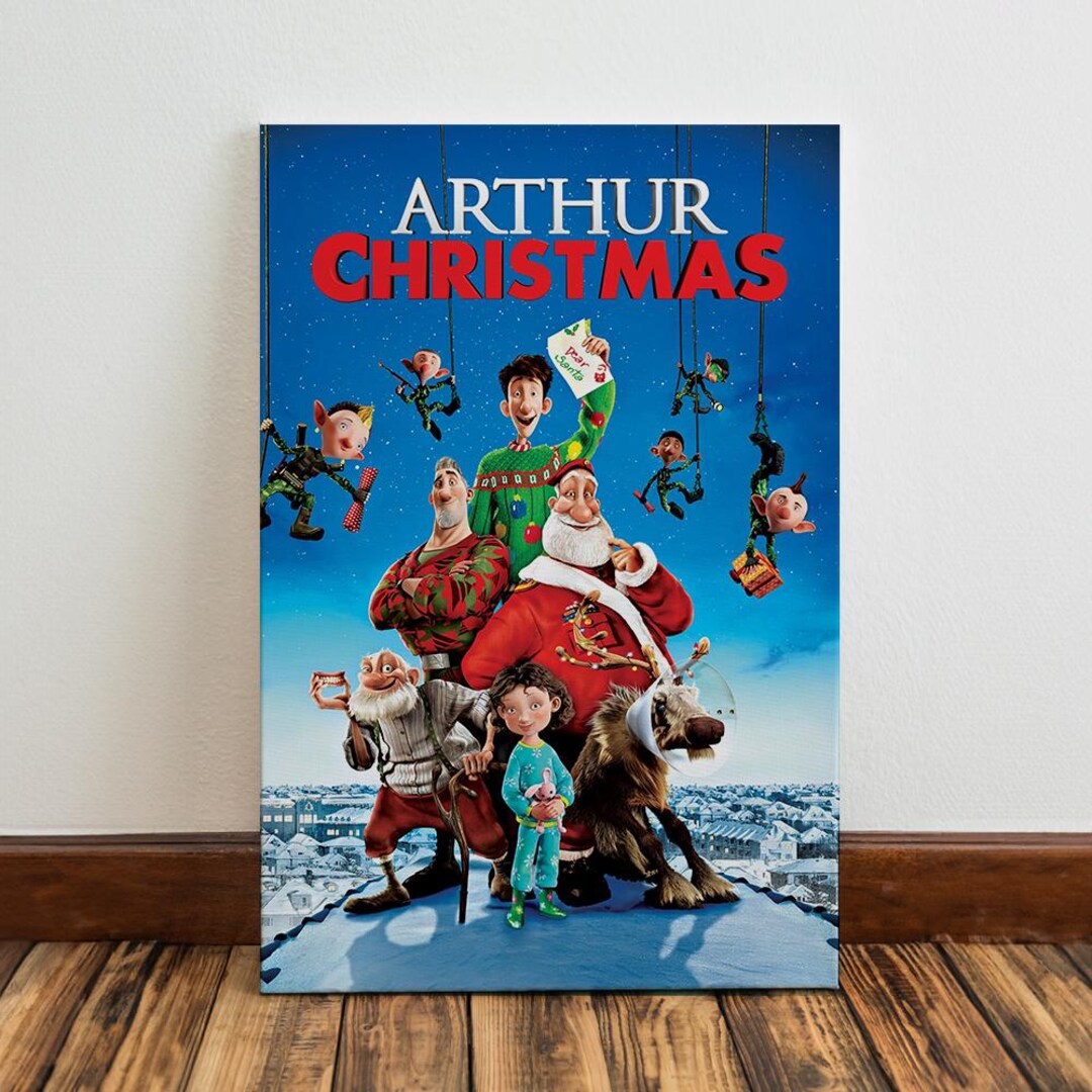 Arthur Christmas Poster, Original Movie Poster, Wall Art Painting, Home ...