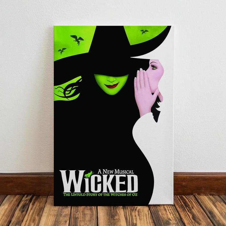 WICKED BROADWAY Poster, Original Movie Poster, Wall Art Painting, Home ...