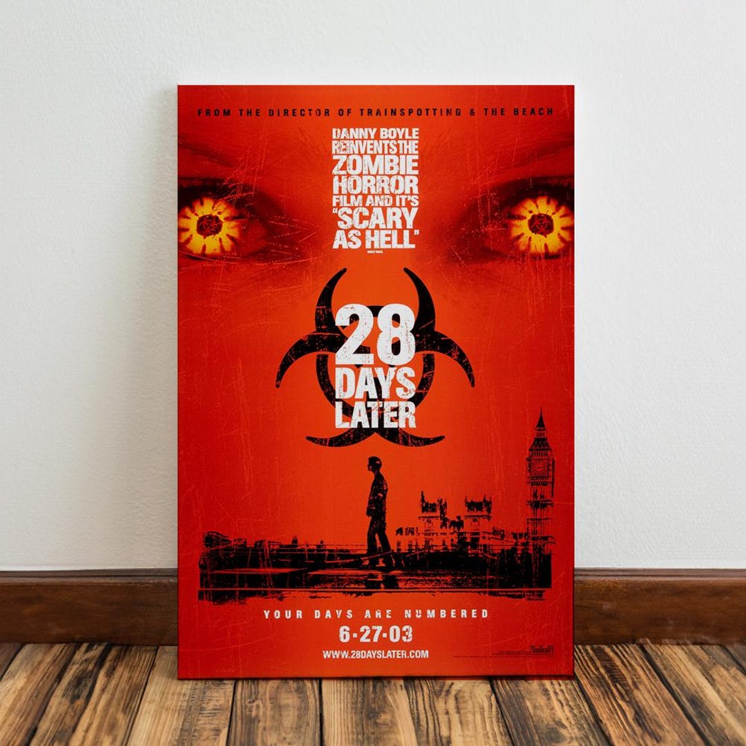 28 Days Later Poster, Original Movie Poster, Wall Art Painting, Home Decor, Canvas Movie Print ...