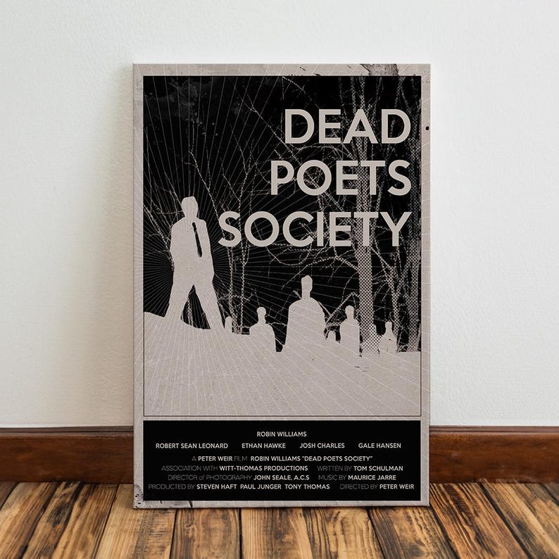 Dead Poets Society Poster, Original Movie Poster, Wall Art Painting ...