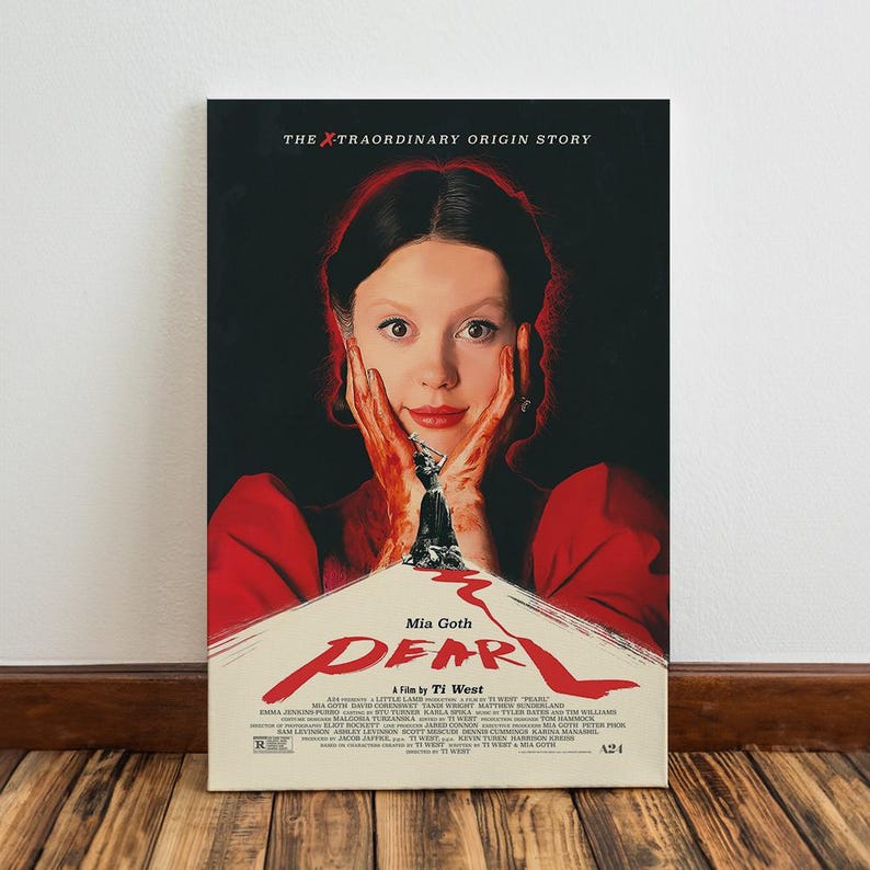 Pearl 2022 Poster, Horror Movie Poster, Wall Art Painting, Home Decor ...