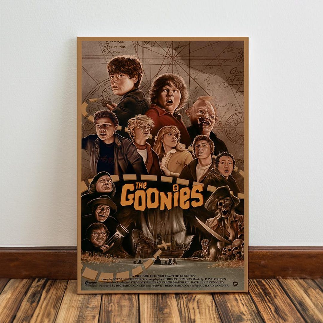 The Goonies 1985 Poster, Original Movie Poster, Wall Art Painting, Home ...