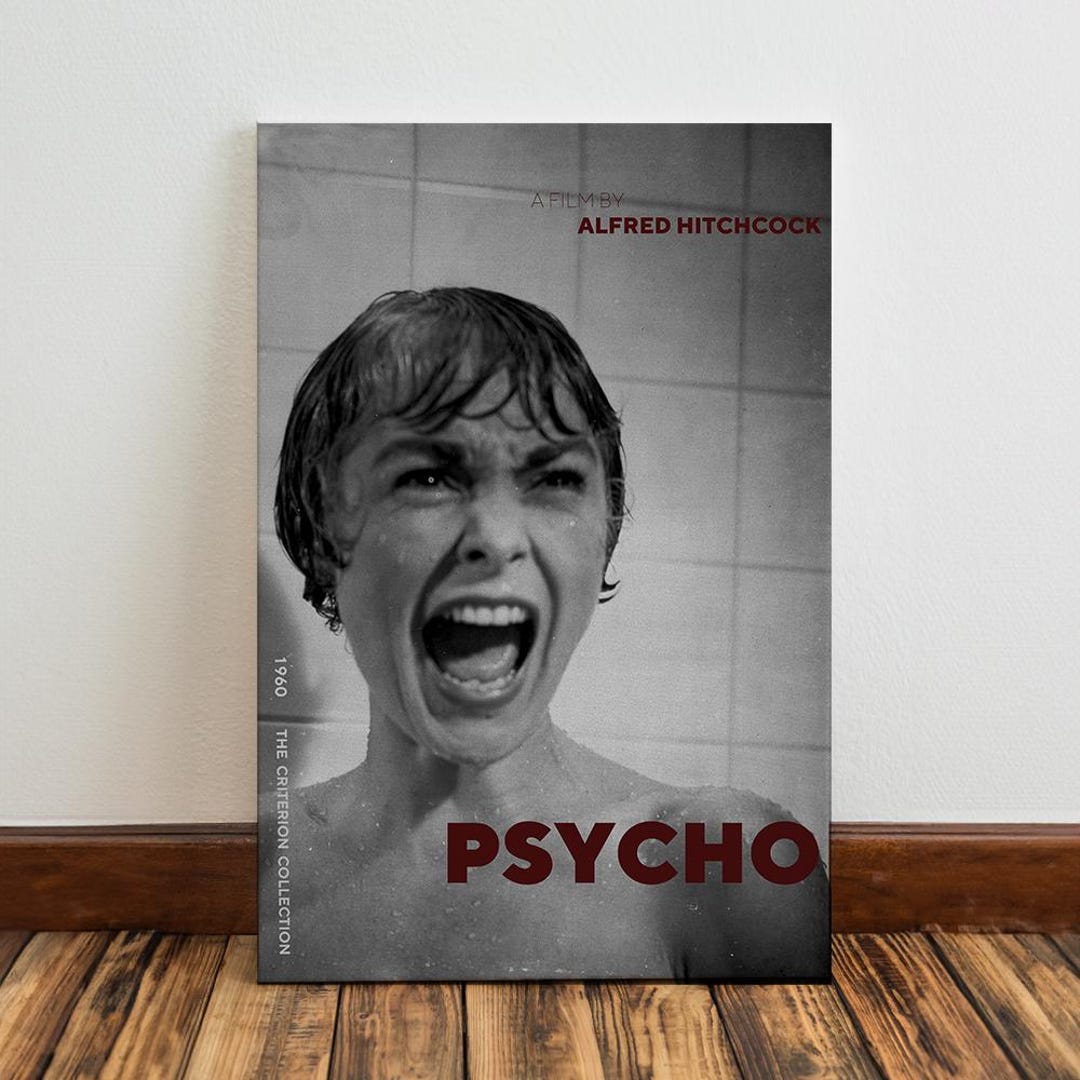 Psycho Poster, Horror Movie Poster, Wall Art Painting, Home Decor ...