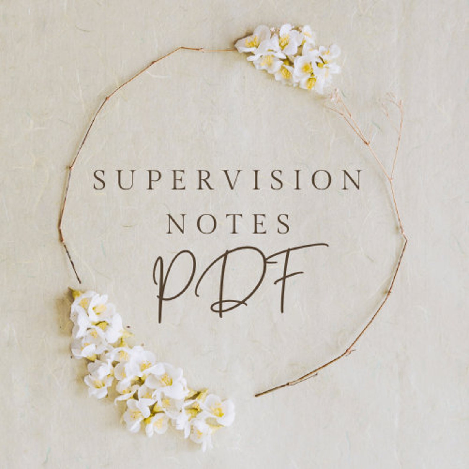 Supervision Notes Template - Etsy