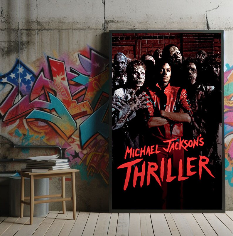 Michael Jackson's Thriller Movie Poster, Canvas, Wall Art Poster ...