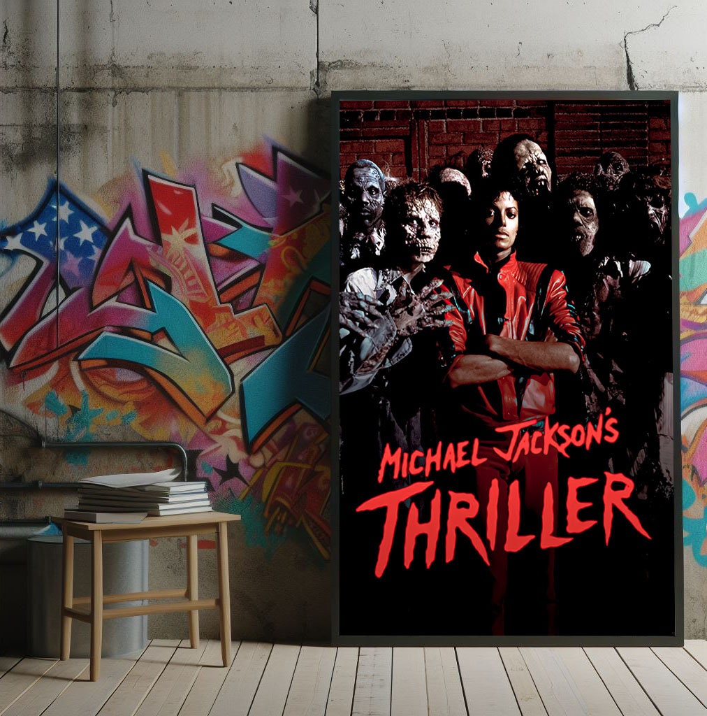 Michael Jackson's Thriller Movie Poster, Canvas, Wall Art Poster ...