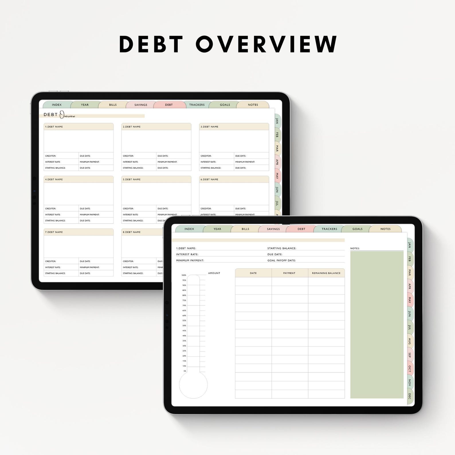 Digital Planner I Budget Planner I Monthly Budget I Finance Tracker I ...