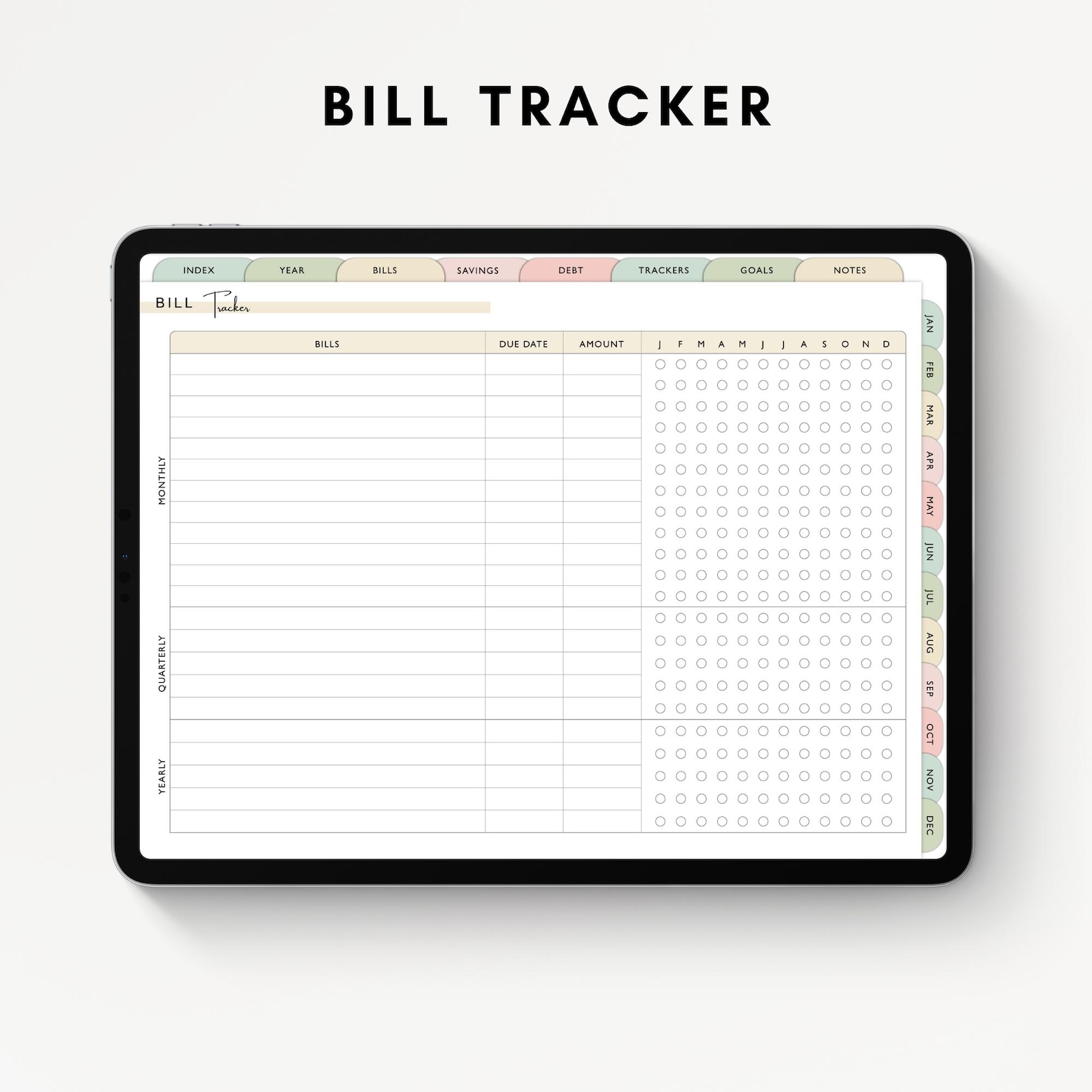 Digital Planner I Budget Planner I Monthly Budget I Finance Tracker I ...