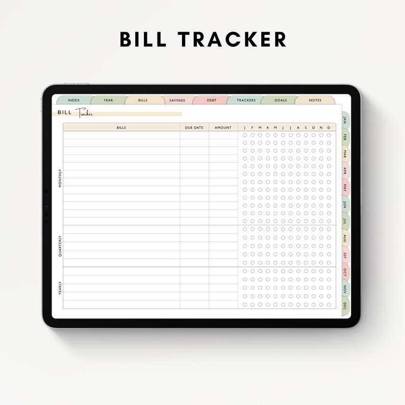 Digital Planner I Budget Planner I Monthly Budget I Finance Tracker I ...