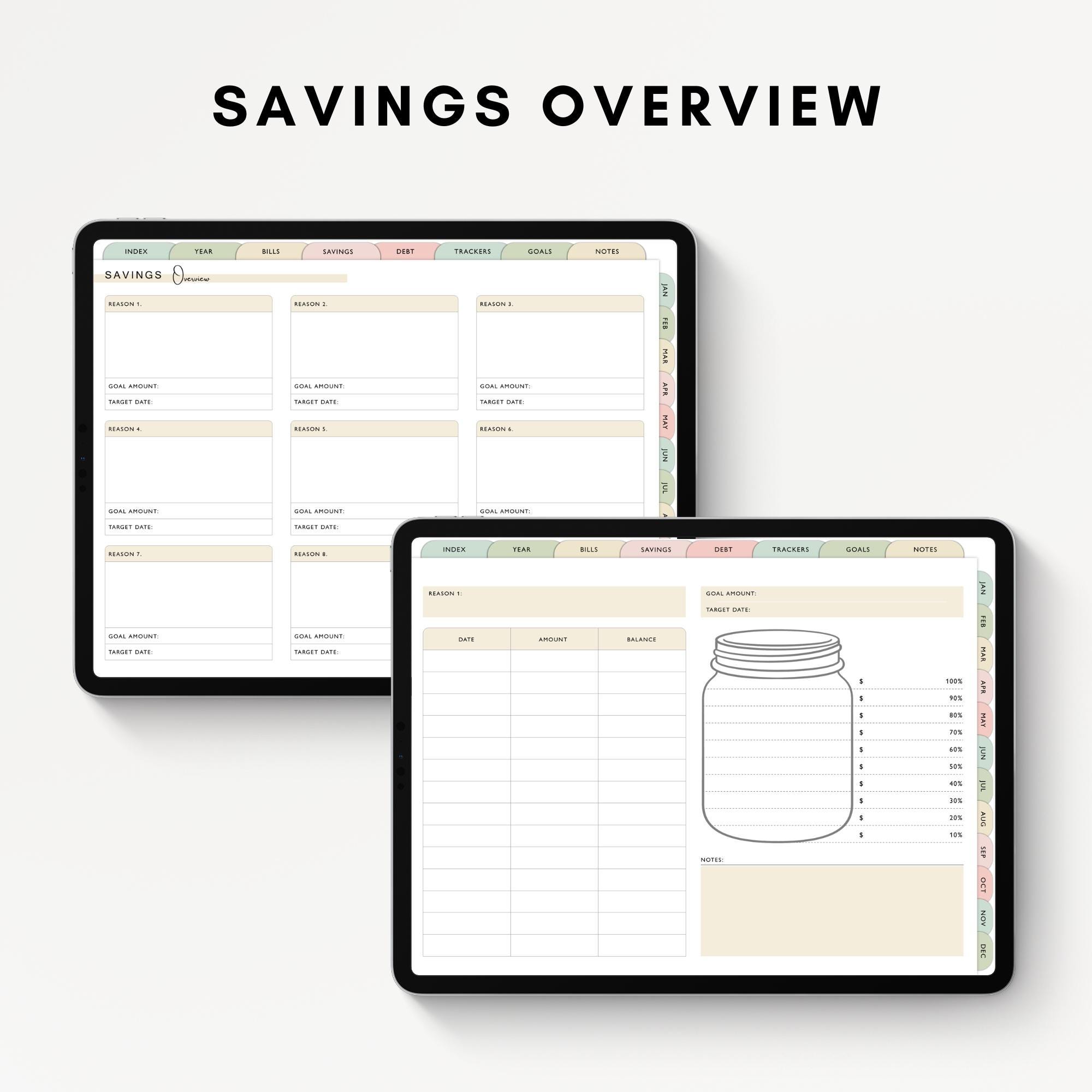 Digital Planner I Budget Planner I Monthly Budget I Finance Tracker I ...