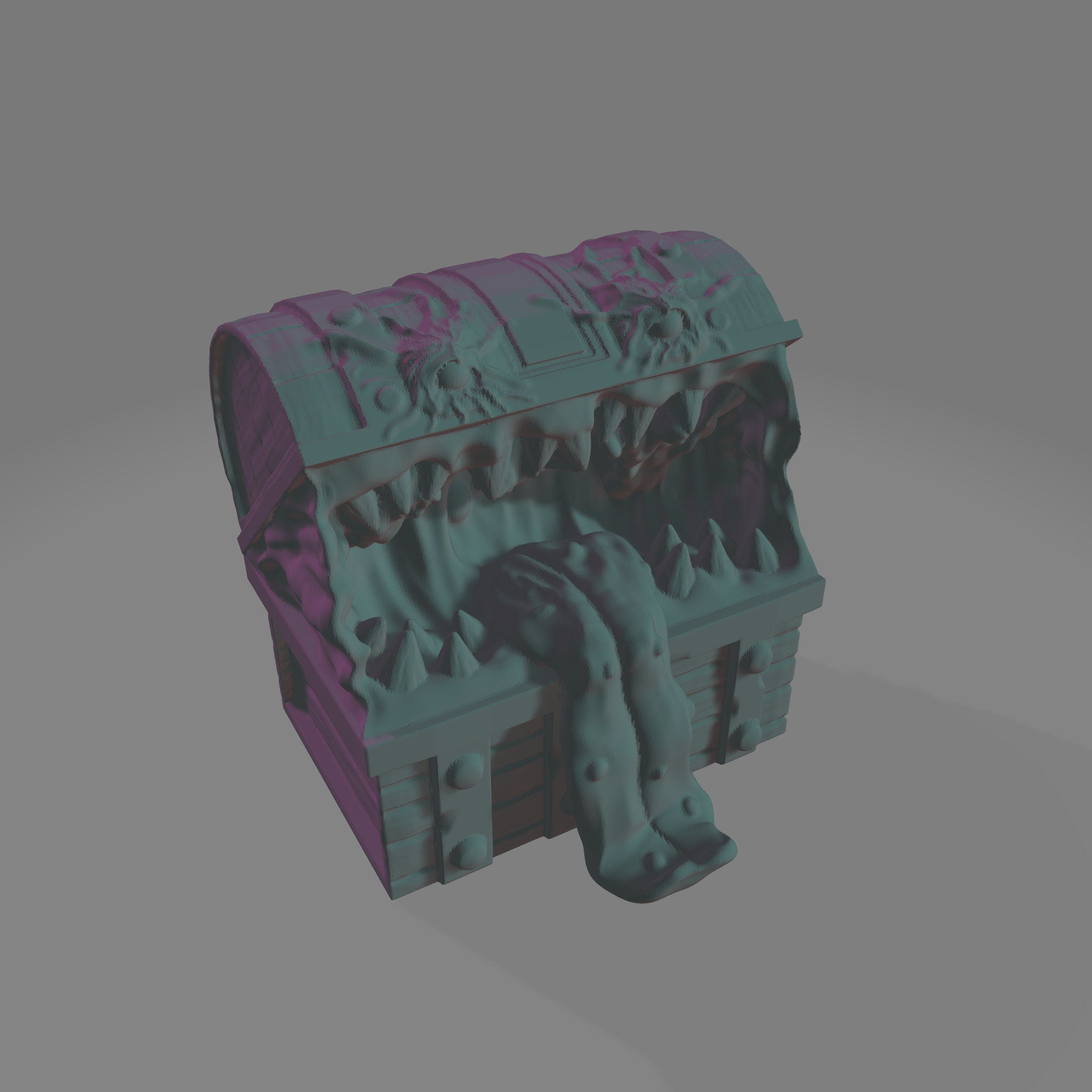 Mimic Chest 3D STL File Dnd Tabletop Roleplay Gaming Fantasy RPG ...