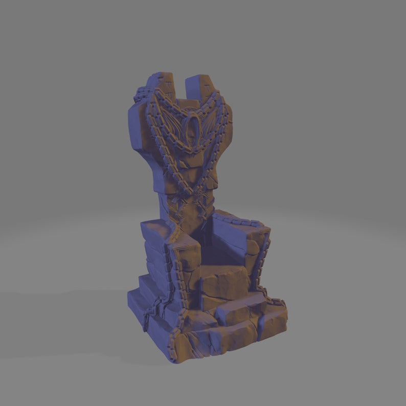 Fantasy Throne Digital STL File - DND Throne - Tabletop Roleplay Gaming ...