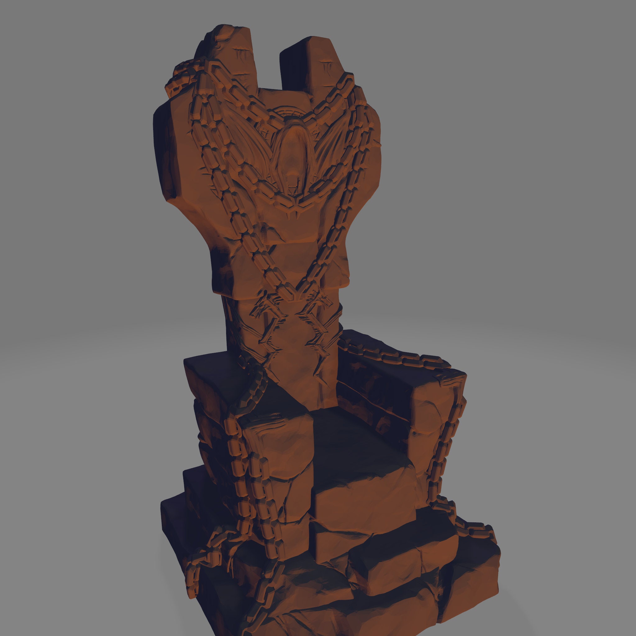 Fantasy Throne Digital STL File - DND Throne - Tabletop Roleplay Gaming ...