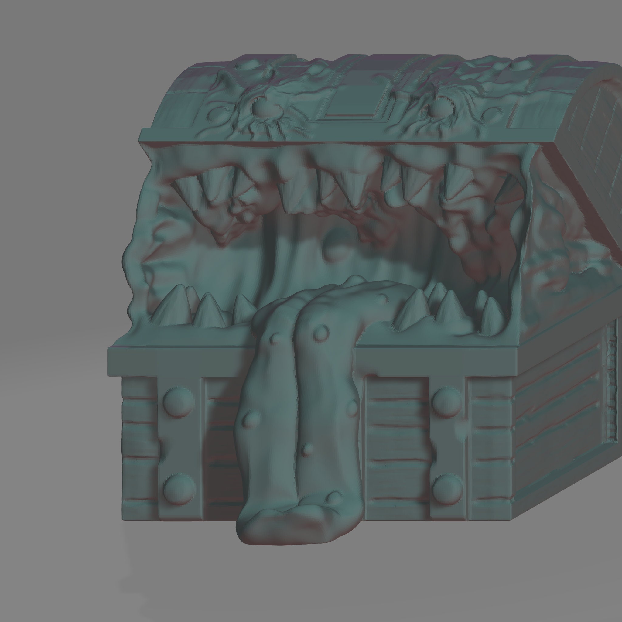 Mimic Chest 3D STL File Dnd Tabletop Roleplay Gaming Fantasy RPG ...