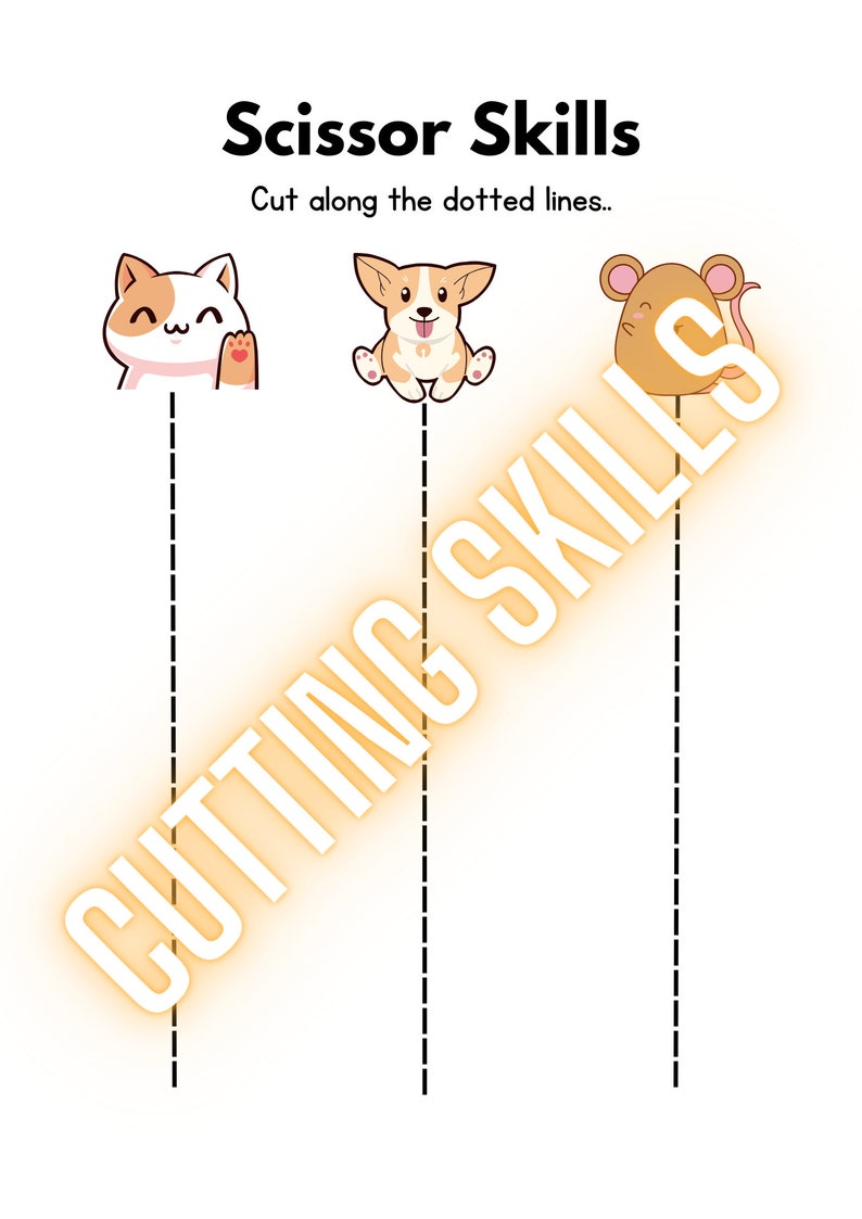 150 Fine Motor Skills Printable Worksheets for Kids Writing, Cutting ...