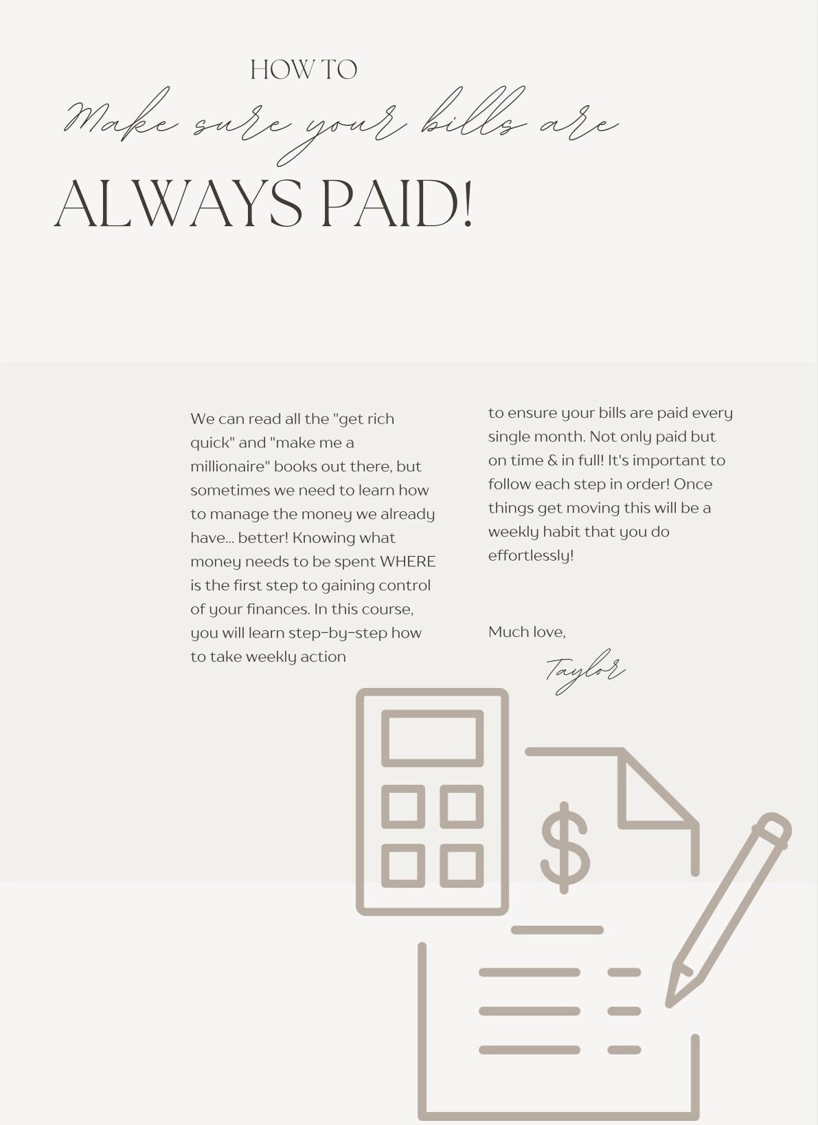 Bills Print Out Bills Organizer Financial Schedule Money - Etsy