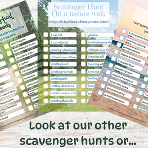 Forest Scavenger Hunt for Kids, Woodland Treasure Hunt for Kids ...