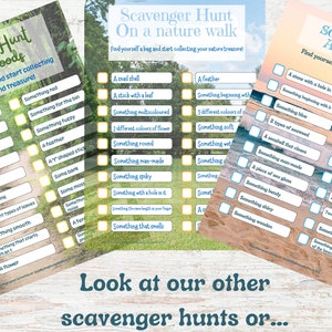 Beach Scavenger Hunt for Kids, Seaside Treasure Hunt, Nature Holiday ...