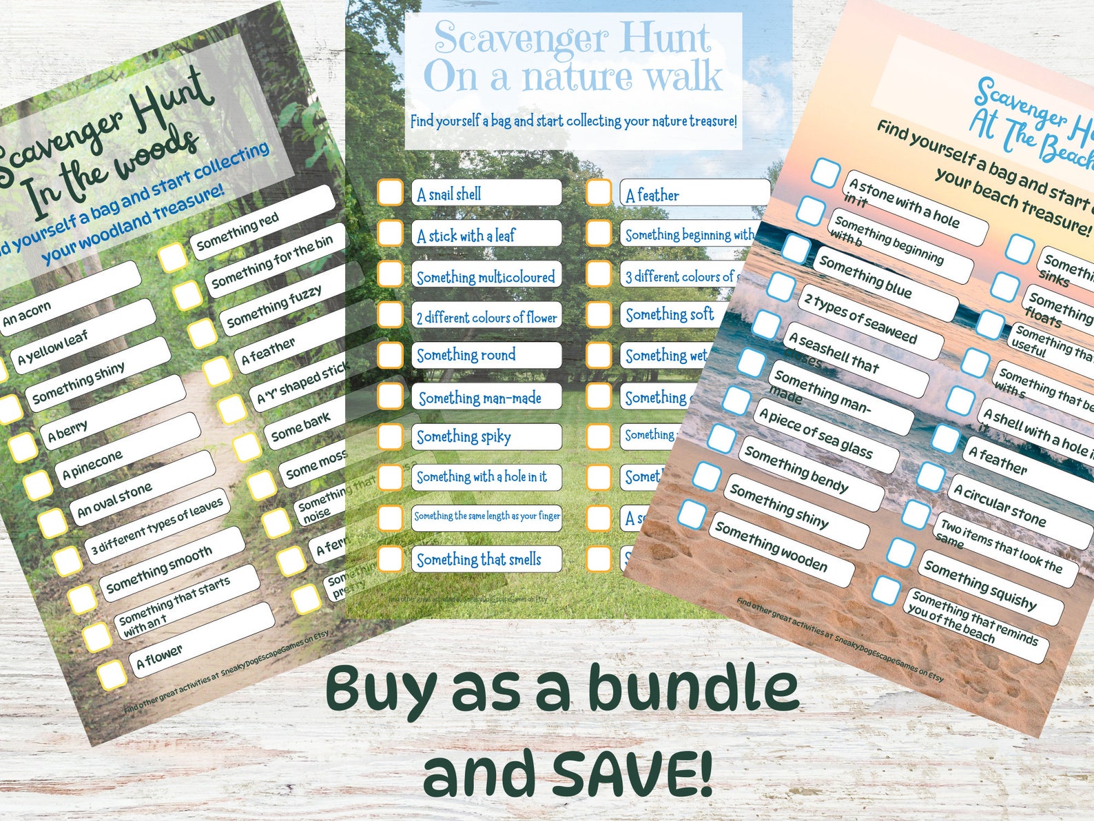 Forest Scavenger Hunt for Kids, Woodland Treasure Hunt for Kids ...