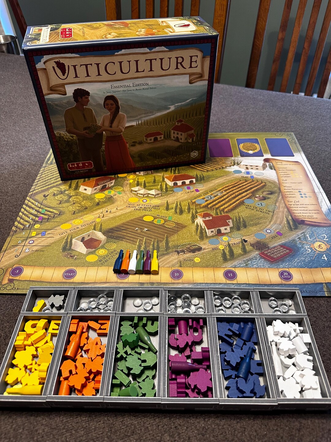 Viticulture Wine Bottle Score Track Markers Painted by Hand. - Etsy