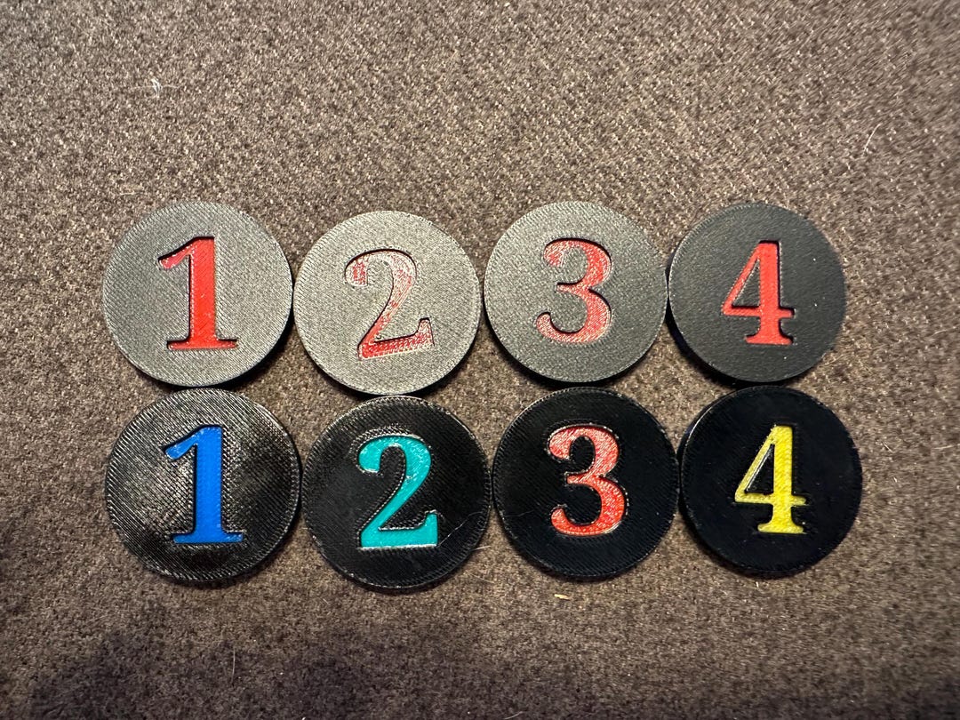 Player Turn Order Markers. - Etsy