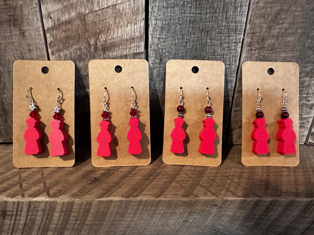 Obsession Board Game Meeple Earrings - Etsy