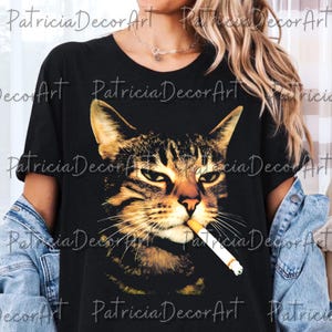 Smoking Cat Meme PNG Svg, Cigarette Cat PNG, Funny Kitty Digital ...