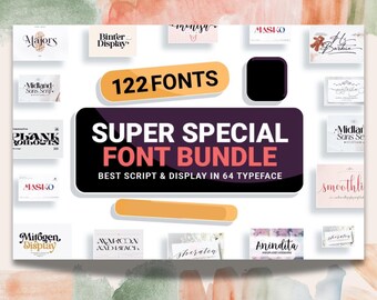 April Mega Bundle, Wedding Font, Cricut Font, Procreate Font ...