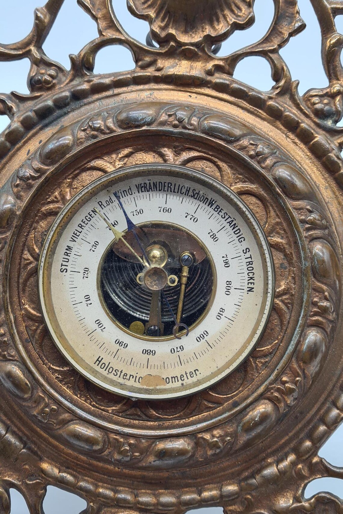 Vintage Holosteric Barometer Gründerzeit Art Nouveau Old Antique 1896 ...