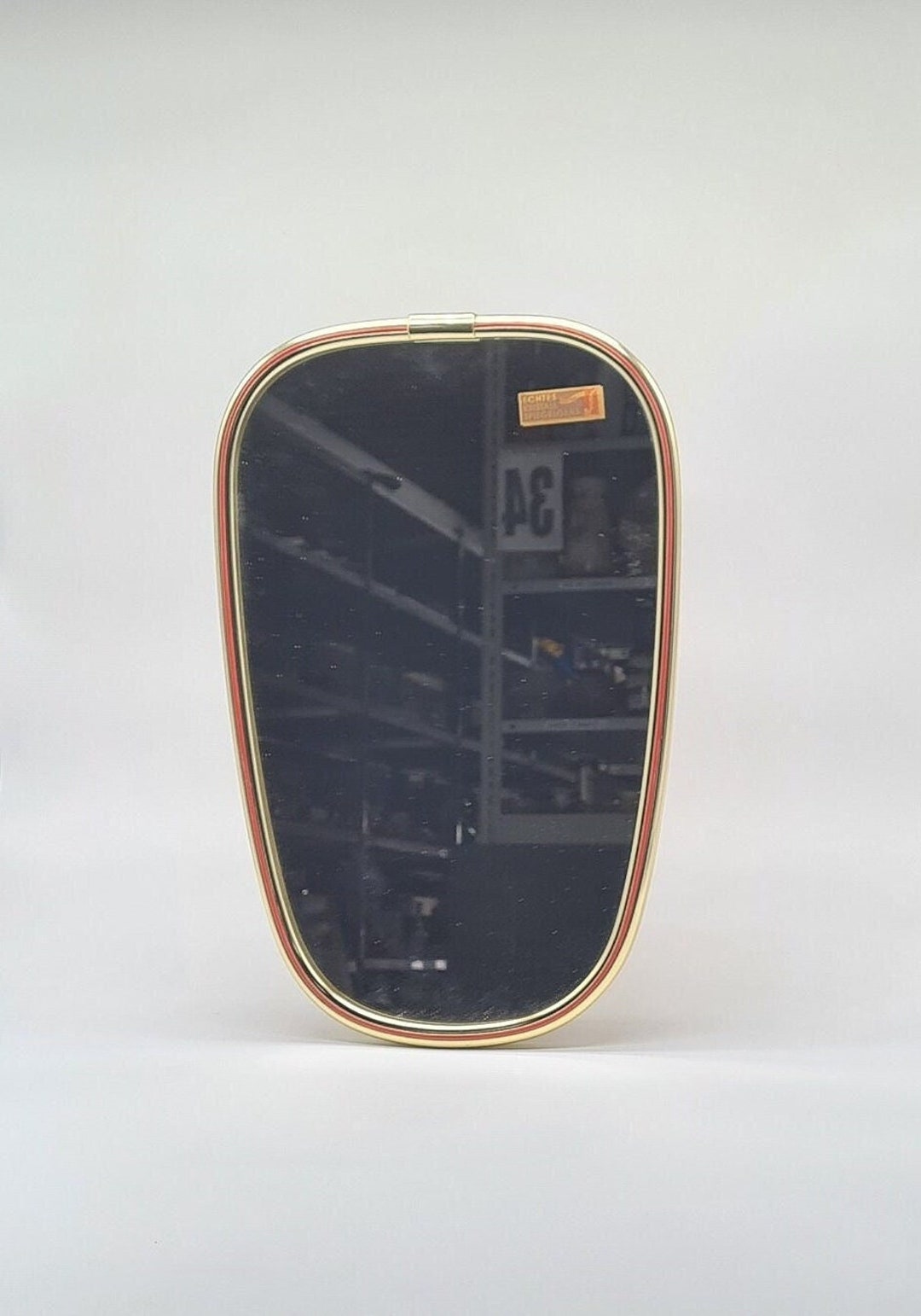 Lenz Lenzgold Mirror No. 339 Crystal Color Inlay Wall Mirror Red ...
