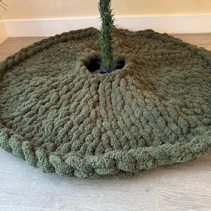 Knit Tree Skirt - Etsy