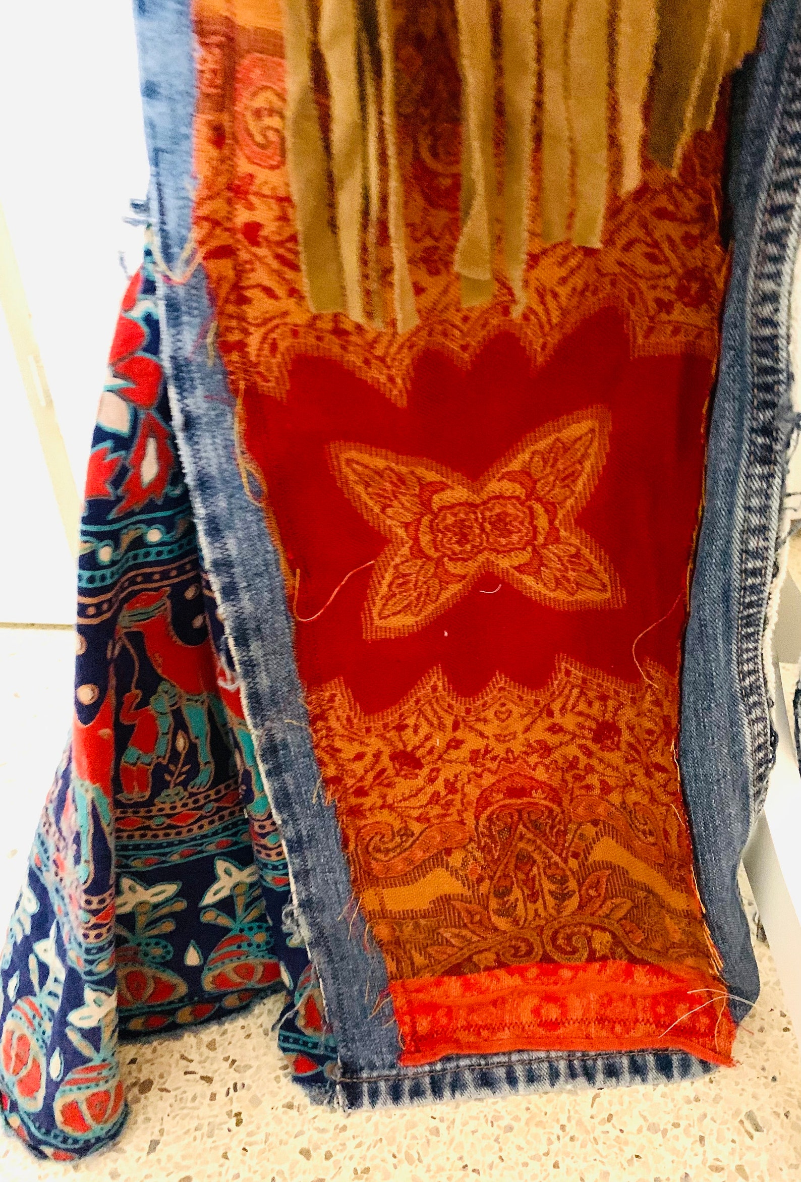 Jesus Jeans, Hippie, Jesus Freak Patches, Faux Leather Fringe ...