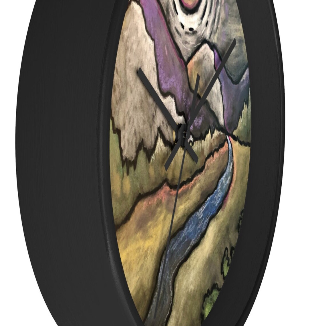 MISSING THE MOUNTAINS Clock Landscape Wall Clock Nature Art | Etsy